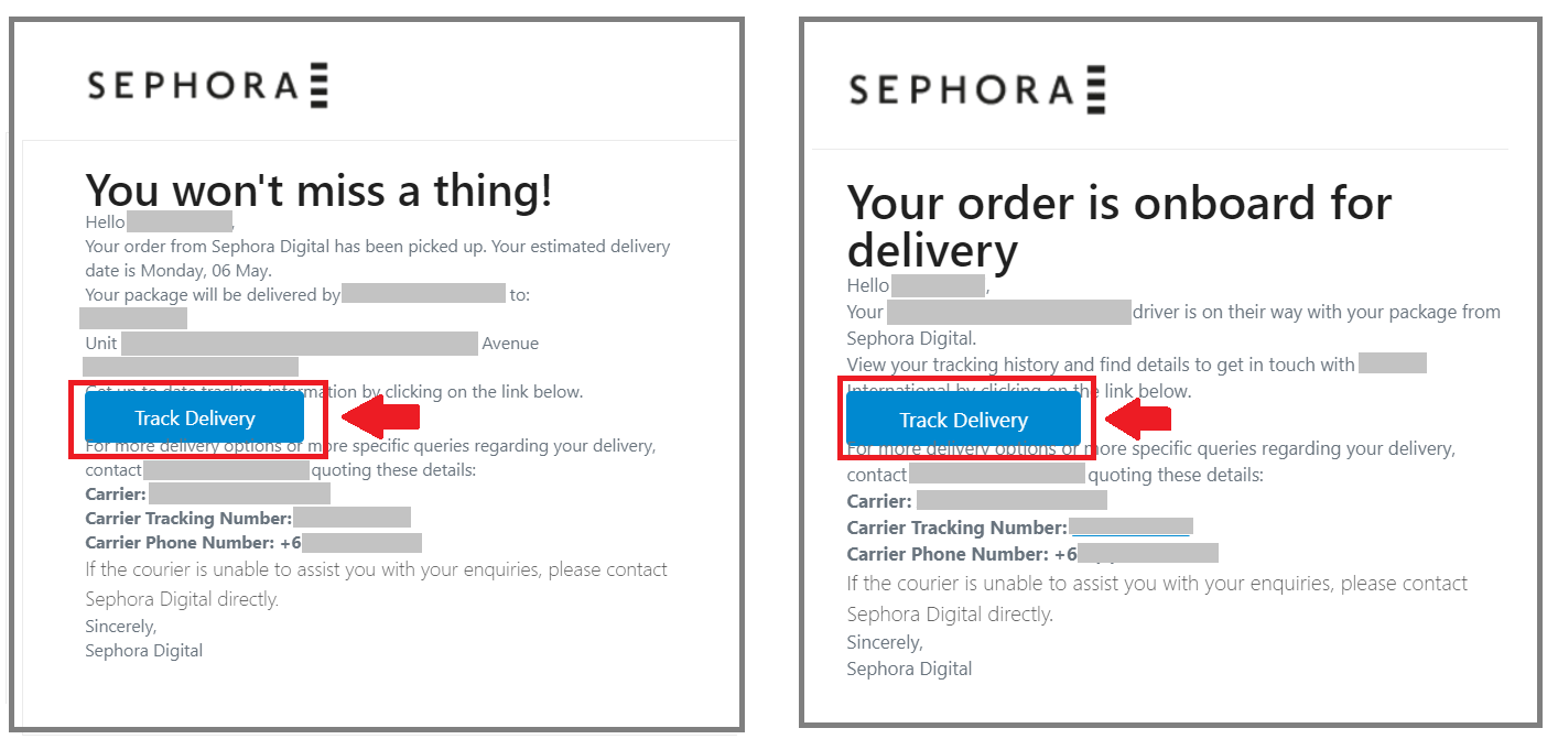 How to track my order? – Sephora Singapore
